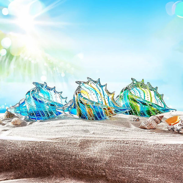 Redondo Hand-Blown Glass Conch - Naples Ridge